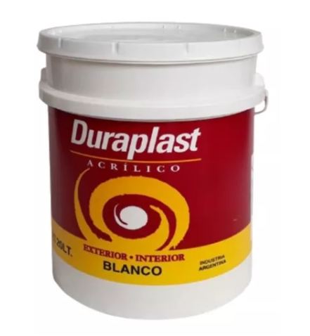 Latex Exterior-Interior Duraplast Blanco 10 L | Rosario Color