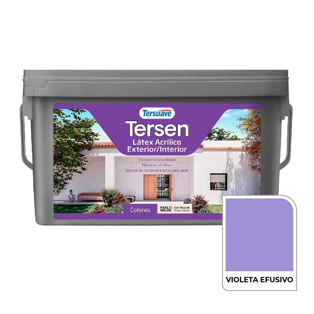 Latex Exterior-Interior Tersen Violeta Efusivo 4 L | Rosario Color
